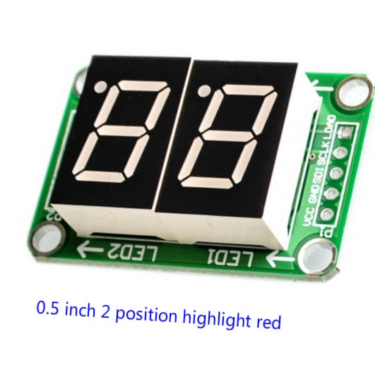 74hc595 Módulo De Display Digital Motorista 05 Polegada 2 Posição Destaque Vermelho04 4 