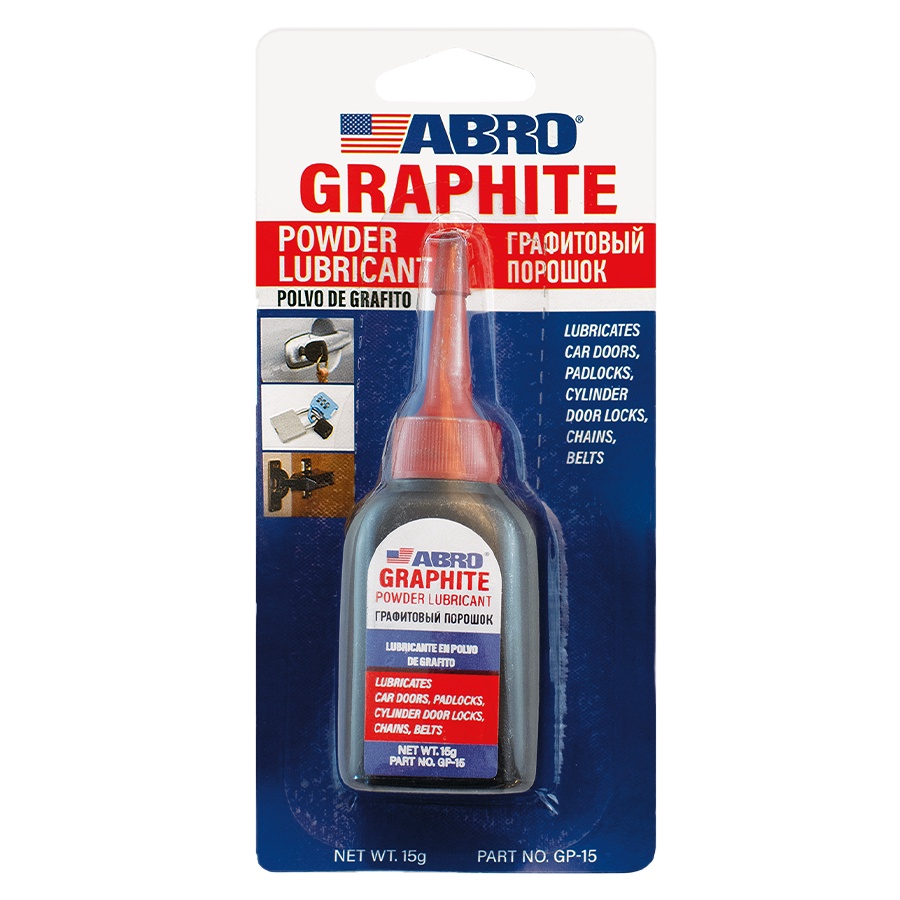 ABRO Graphite Powder Lubricant 15g (GP-15) - MADE IN USA | Shopee Malaysia