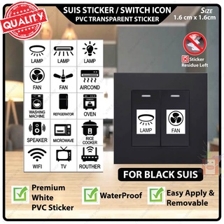 Suis Label Sticker/ Switch Label PVC Sticker / Sticker Suis / Sticker ...