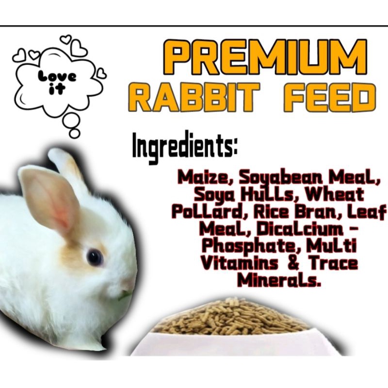 🇲🇾 READY STOCK ！4mm PREMIUM RABBIT FEED /MAKANAN RABBIT PREMIUM ...