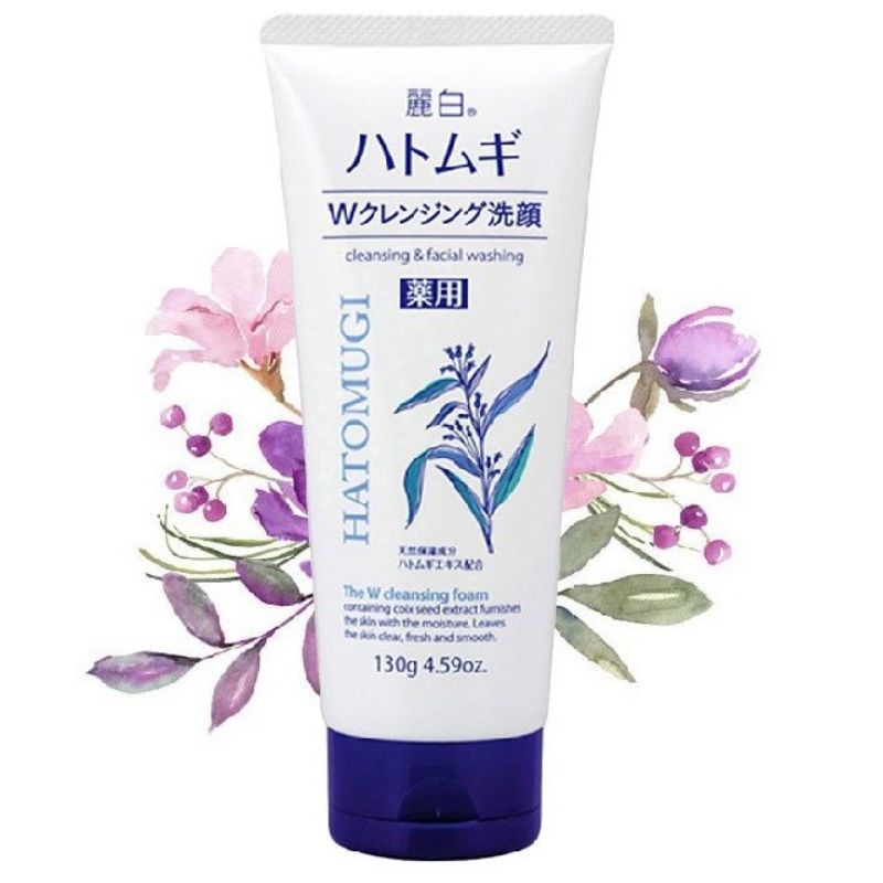 Japan Hatomugi W Cleansing Facial Foam 130ml | Shopee Malaysia