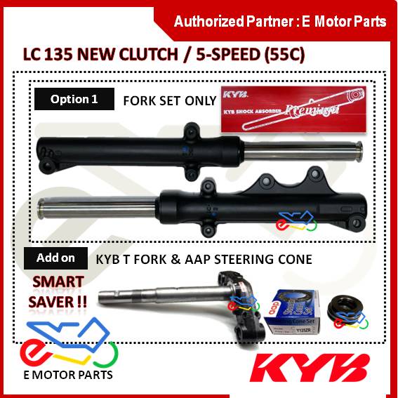 FORK LC135 LC NEW FRONT FORK DEPAN KYB AUTO 5S T FORK UNDER BRACKET YAMAHA 135LC FORK DAMPER ...