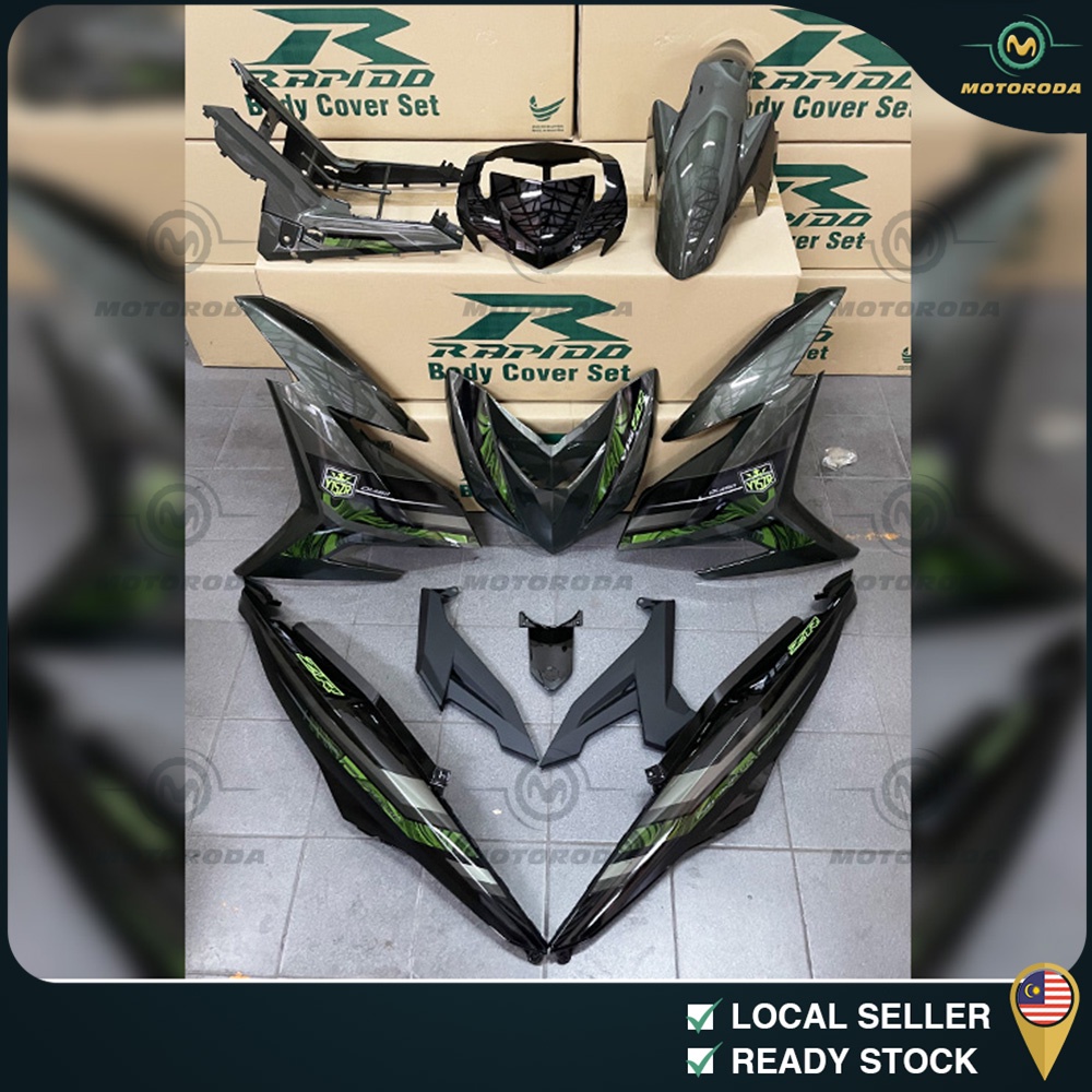 Rapido Cover Set Assembly Y15ZR V1 V2 2022 (Sticker Tanam) | Shopee ...