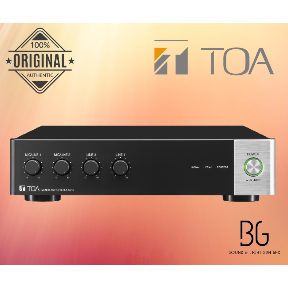 TOA A-5012 Digital Mixer Amplifier (a5012) | Shopee Malaysia