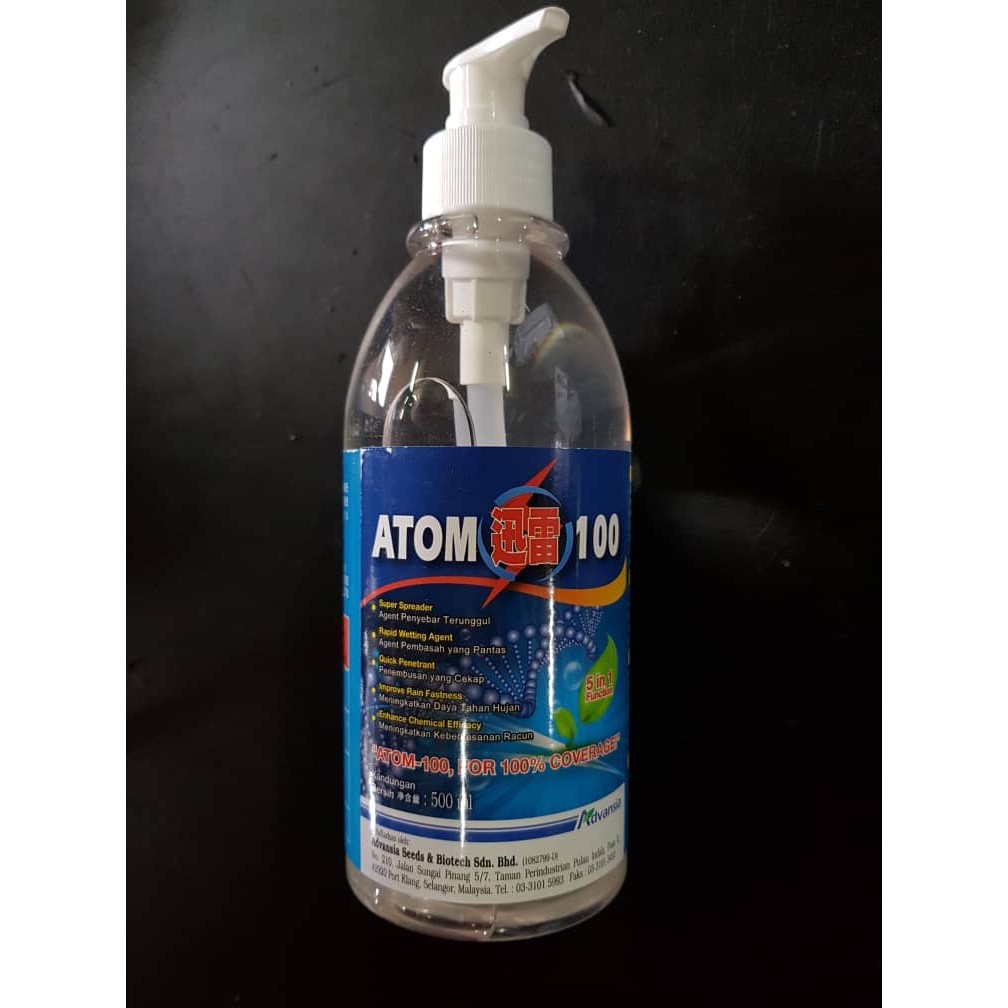 Advansia ATOM-100 500ml - Agen Pelekat dan Pembasah, Foliar Adjuvant ...