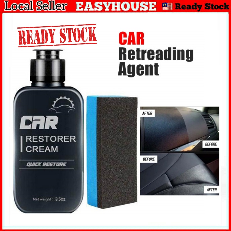 🔥QUALITY🔥 Restore Polish Car Cream Wax Plastic Rubber Pengilat Getah ...