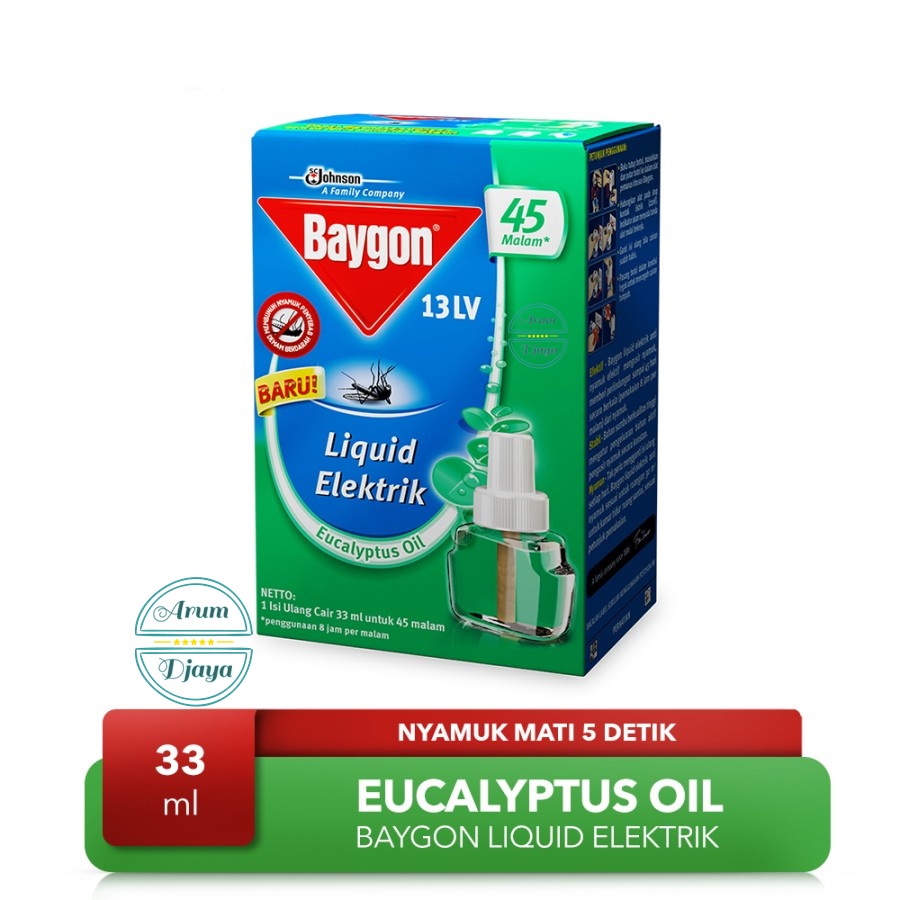 Baygon Liquid Electric Refill Eucalyptus 33ml - Liquid Mosquito Repellent | Shopee Malaysia