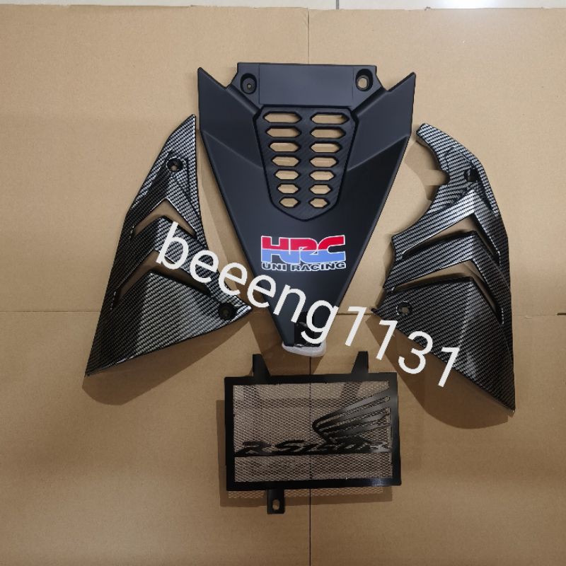 🔥RS150 V1/V2 set Package 3 in 1🔥SIDE ENGINE COVER CARBON+Engine cover ...