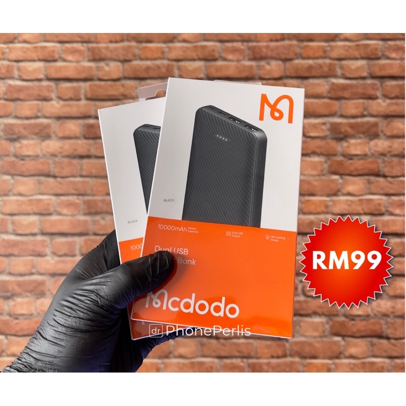Mcdodo 10000mAh Dual USB Power Bank (MC-7351) | Shopee Malaysia