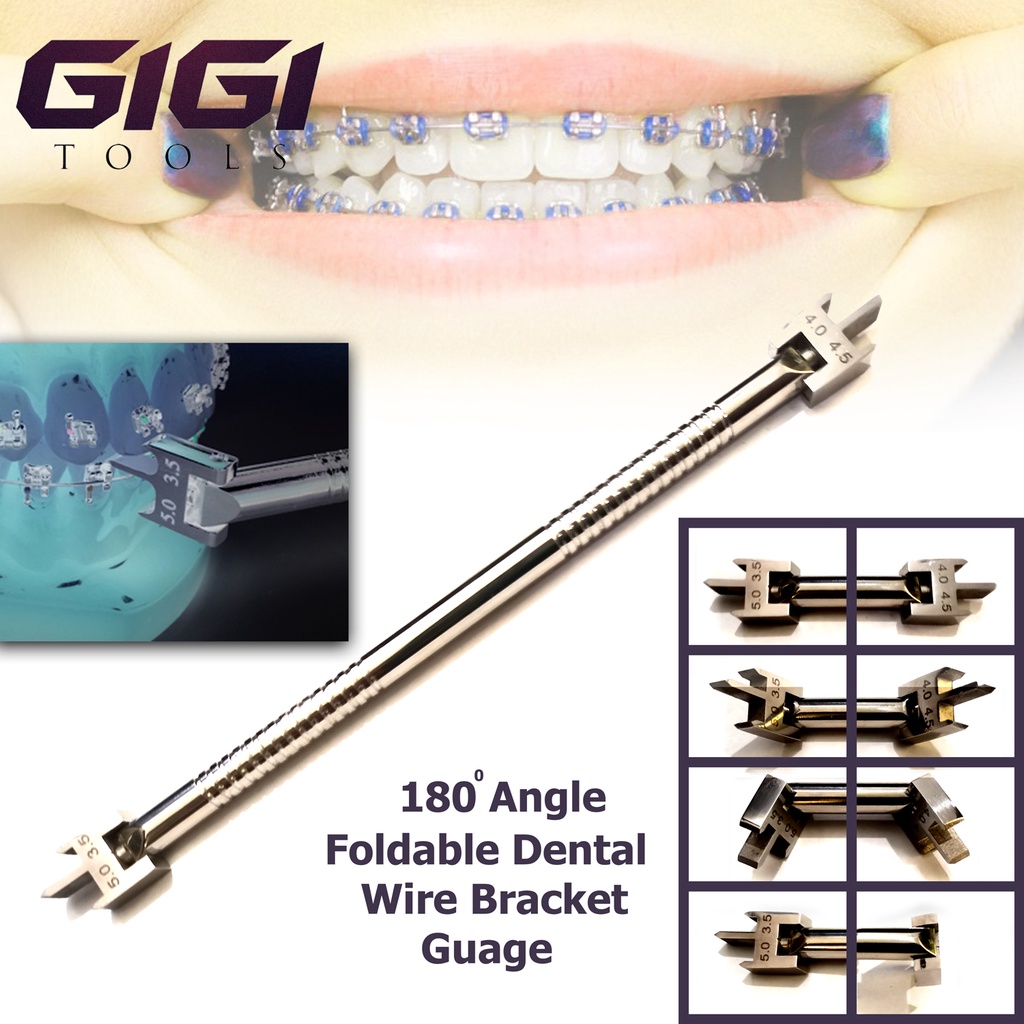 GIGI Tools Folding Bracket Height Gauge Dental Orthodontic Technology ...