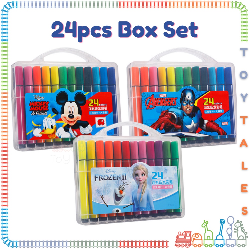 Kids WASHABLE MARKERS MAGIC PENS [Up to 36 Colors - Official Disney ...