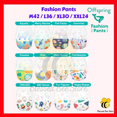 Offspring Fashion Diaper Pants M 42/ L 36/ XL 30/ XXL 24 | Shopee Malaysia