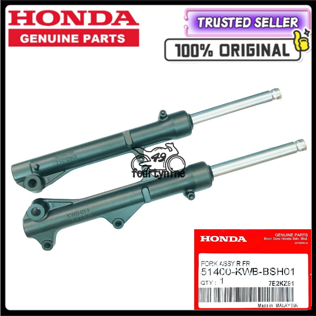 100% ORIGINAL WAVE DASH V1 FRONT FORK SET | Shopee Malaysia