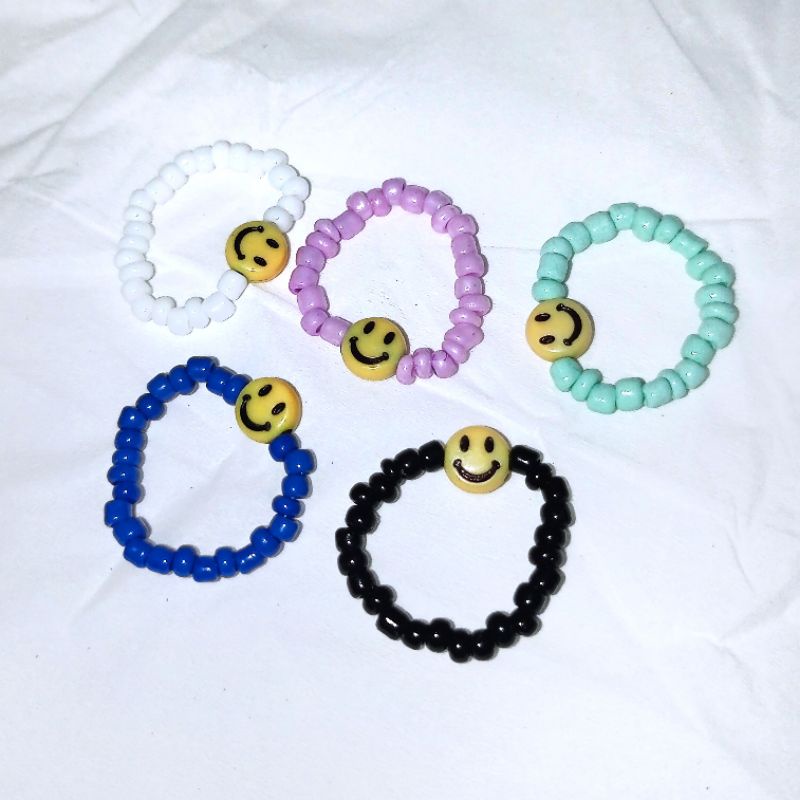 {Min. Purchase 2Pcs} Idol Ring | Beads | Korea smile (Free To Choose ...