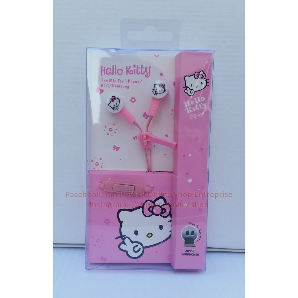 Earphone Cartoon - Hello Kitty, Captain America, Spiderman | Shopee ...