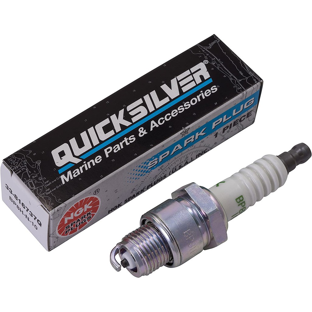ORIGINAL MERCURY 60HP 2-STROKE QUICKSILVER SPARK PLUG P/N: 33-816737Q ...
