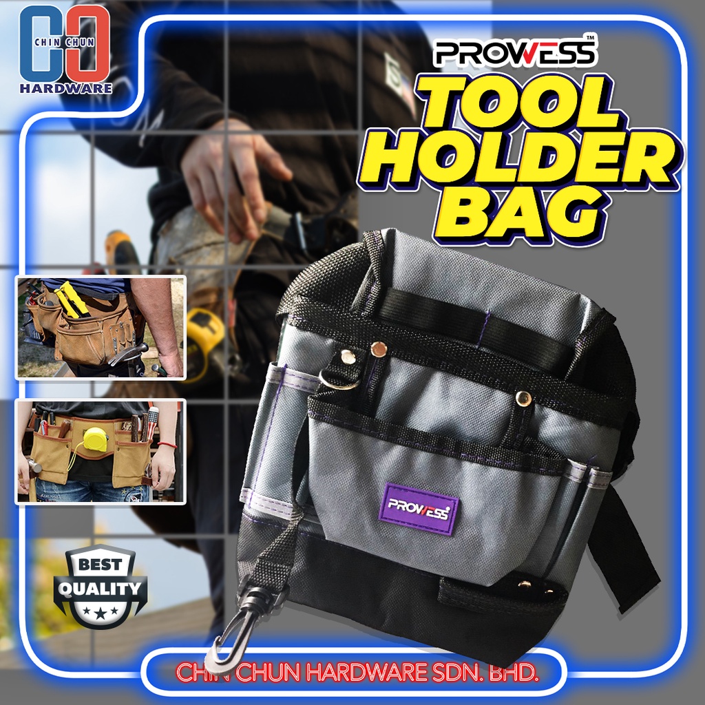 PROWESS TOOL HOLDER BAG | TOOL HOLDER BELT | 8 POCKETS | ADJUSTABLE ...