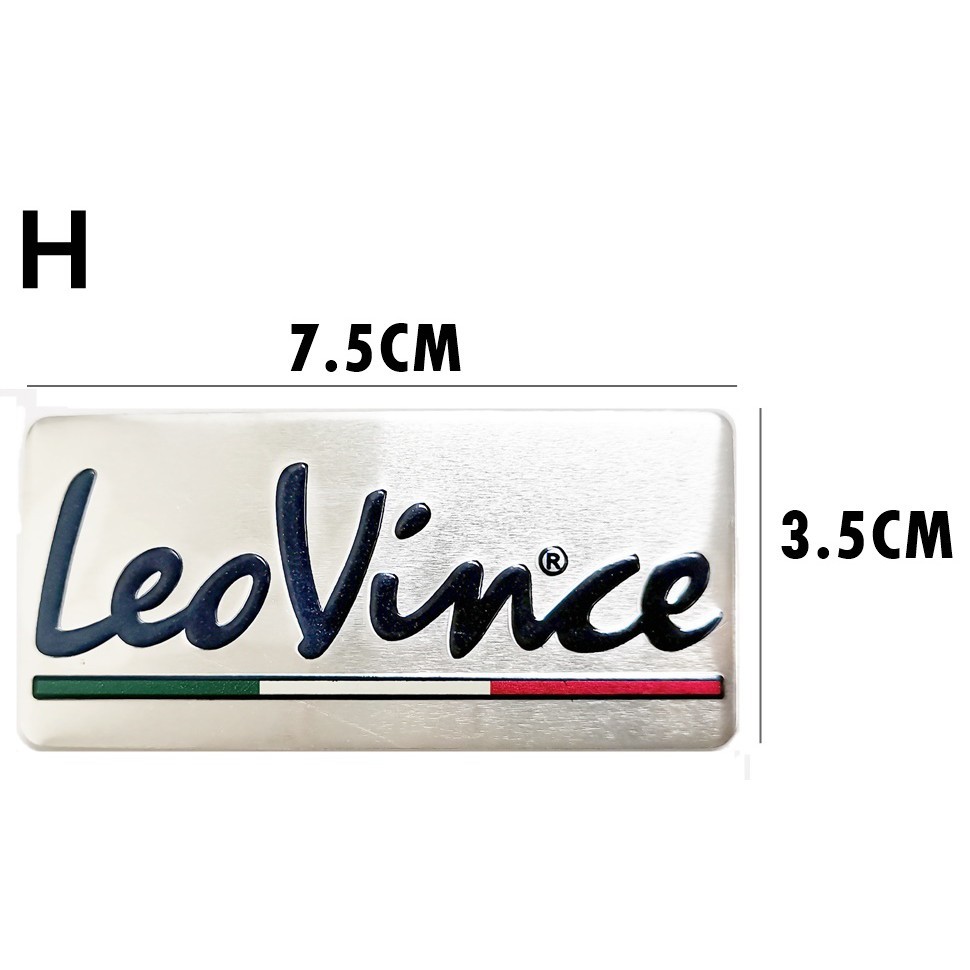 Motor Sticker Leo Vince Racing Decal Aluminium Ekzos Muffler Exhaust ...
