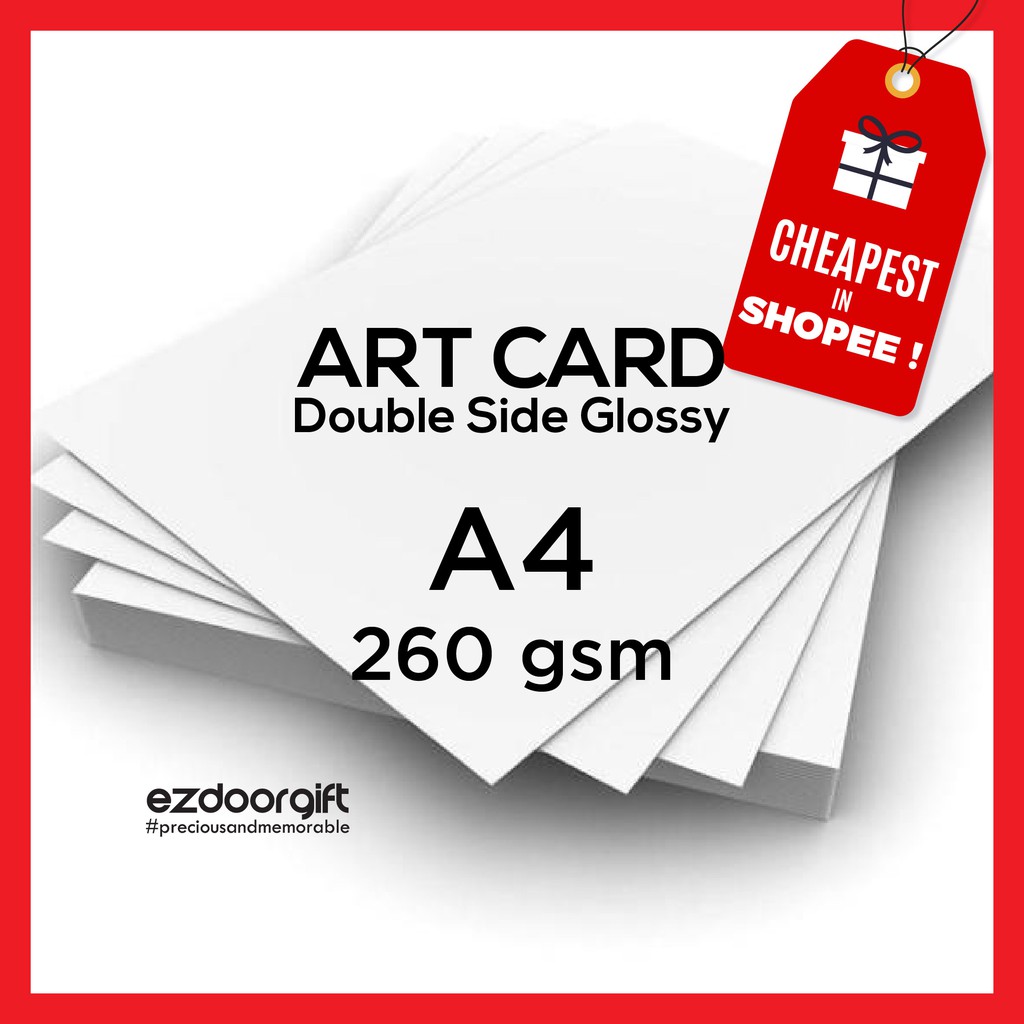 Kraft Paper/ Artcard/ Artpaper/ Ivory Card A4/A3 Printing Kertas Kad ...