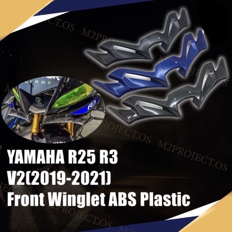 Yamaha R25 Winglet Aerodynamic Racing ABS PP Material | Shopee Malaysia