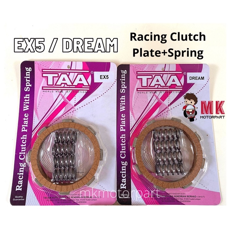 (TAA) RACING CLUTCH PLATE + RACING CLUTCH SPRING EX5 / Dream / Class ...