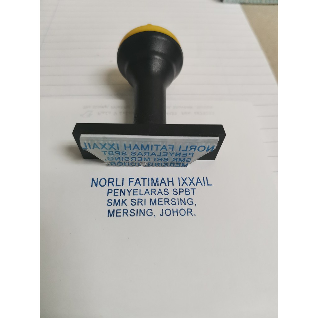 Rubber stamp custom, simple stamp, Name Stamp, Logo Stamp / Cop company ...