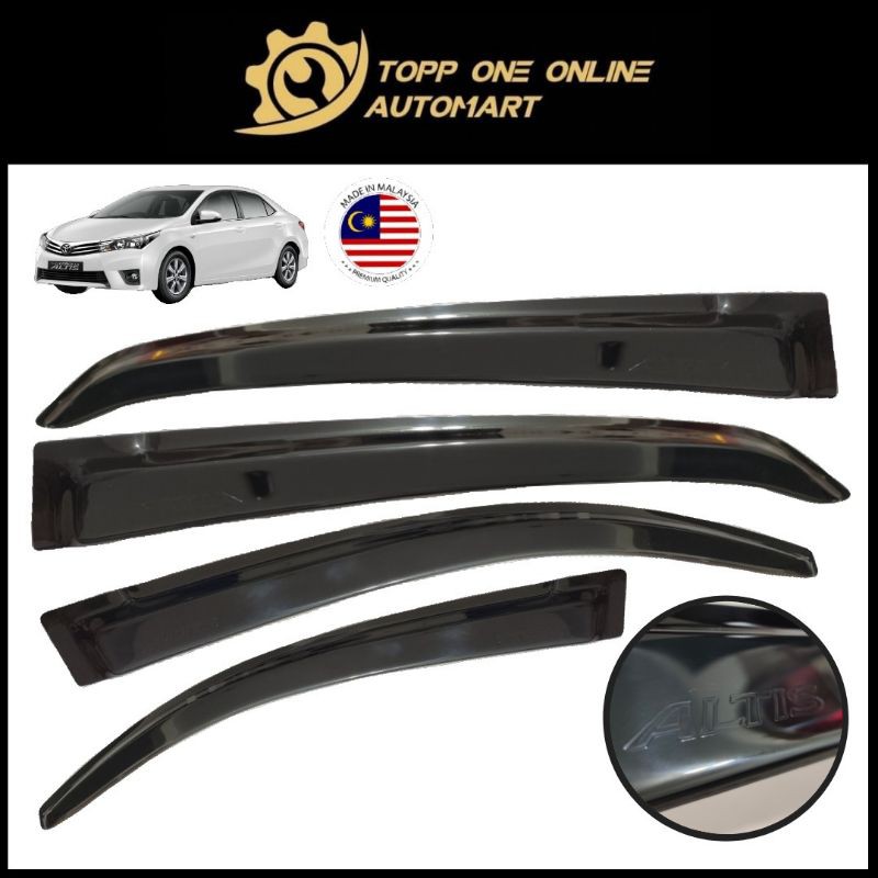 TOYOTA ALTIS 2014-2019Y LOCAL DOOR VISOR (MADE IN MALAYSIA) | Shopee ...