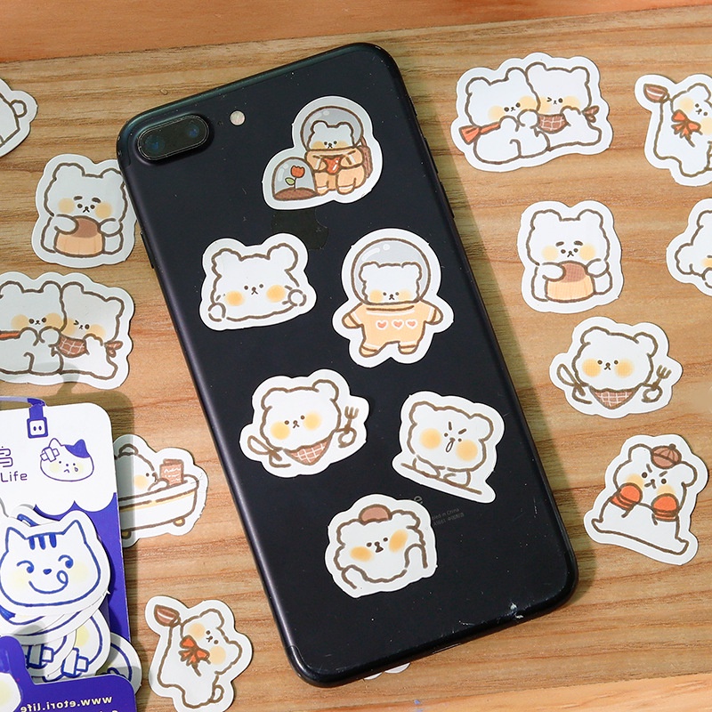 Set Of 40 Stickers Animal Cat / Pig / Puppy In Bags - High Quality ...