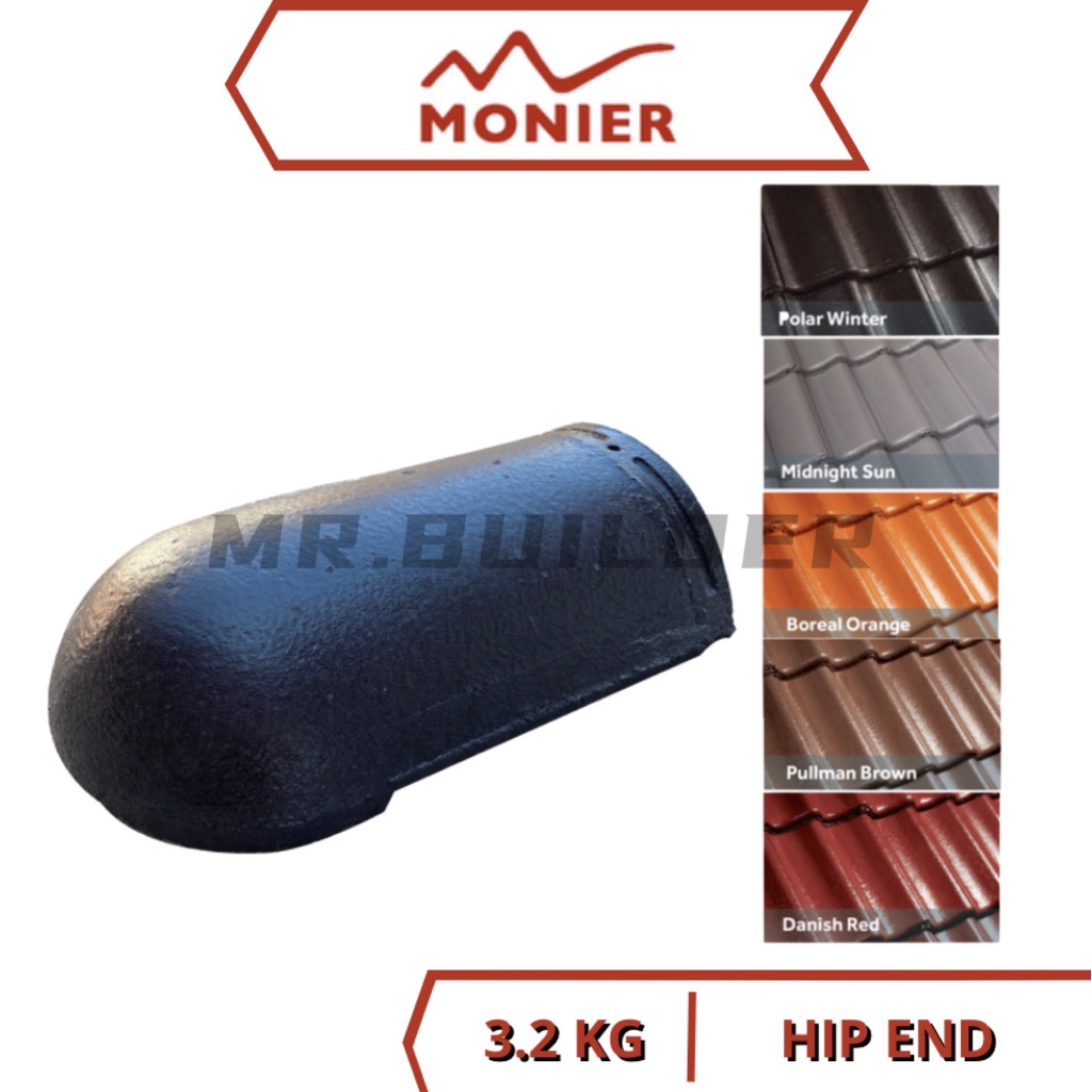 MONIER Hip Starter Hip End Tiles Nordica Advanced Contour Roof Tiles ...