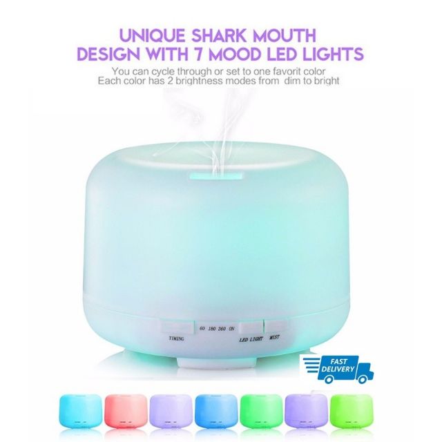 500ml Air Humidifier Essential Oil Diffuser Aroma Aromatherapy With ...
