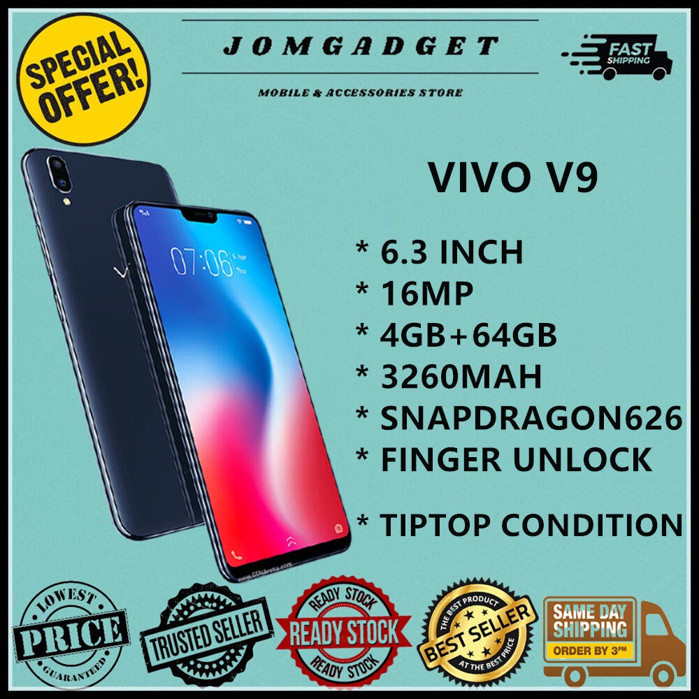 VIVO V9 (6.3, 6GB+128GB) - Used Original Full Set (98% Tiptop Condition) | Shopee Malaysia