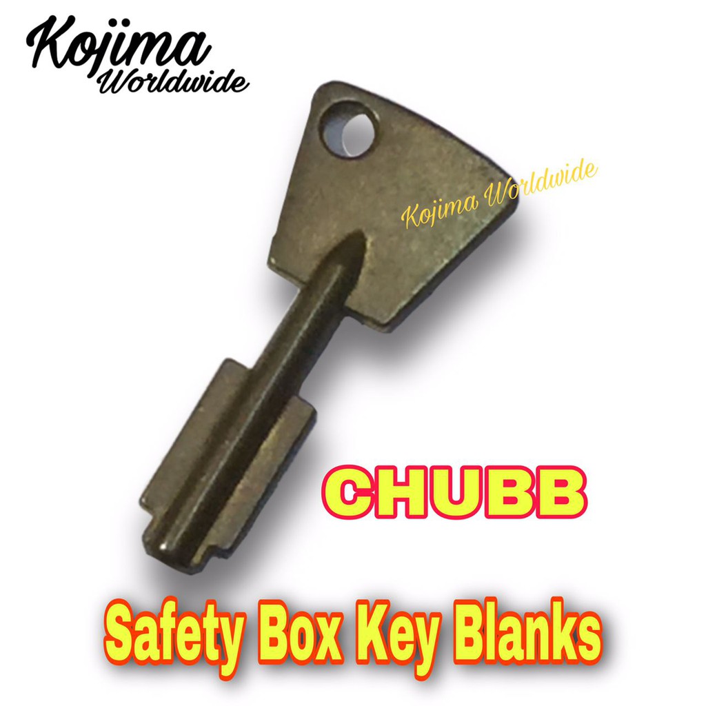 Safety box key blanks for CHUBB new key Anak Kunci Cabinet made in UK ...