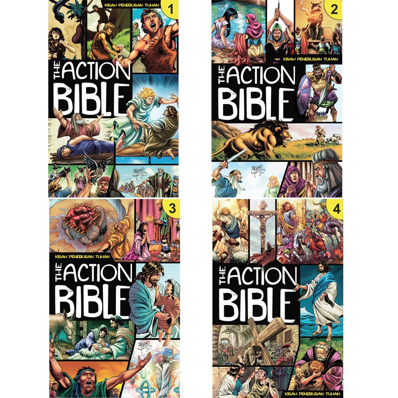 The Action Bible Series 1-4 PL+PB | Shopee Malaysia