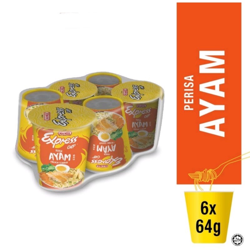 Mamee Express Cup Noodle Chicken 6*64g | Shopee Malaysia