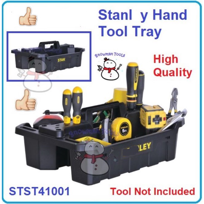 Hand Tool Tray STST41001 Heavy Duty PORTABLE STORAGE TOTE TRAY TOOLS ...