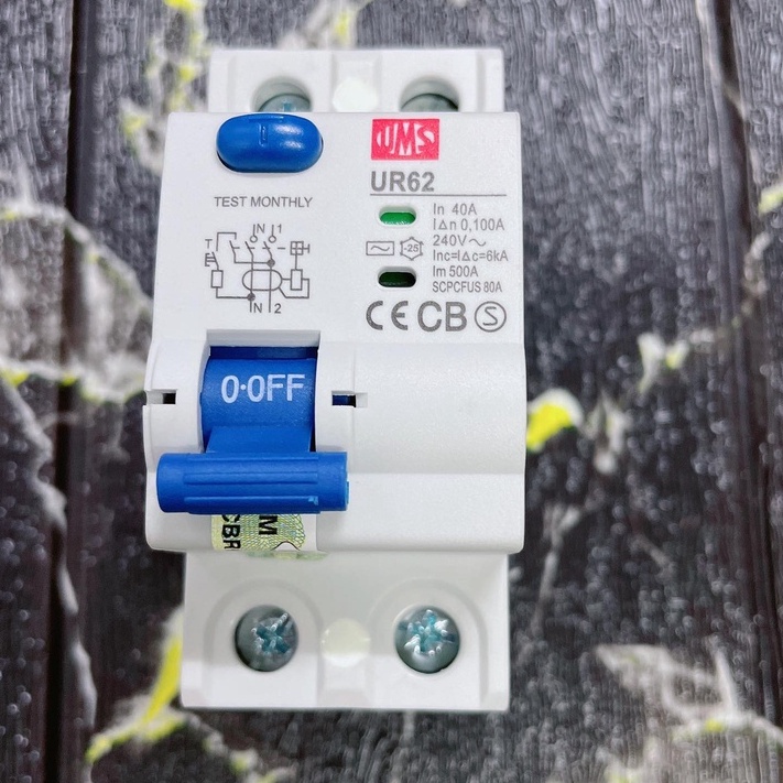 ELCB sirim 2 pole / 4 pole RCCB 40a 63a MAXGUARD UMS main switch DB box trip controller RESIDUAL ...