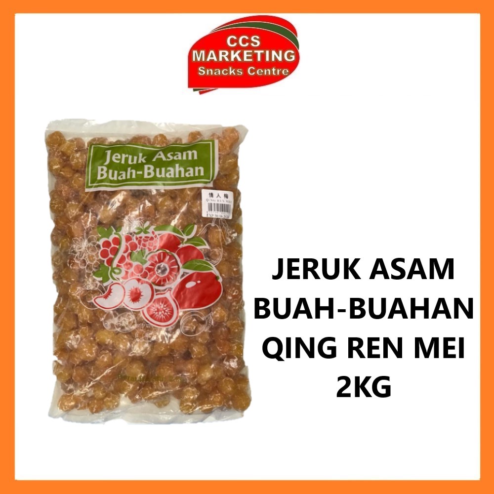 CCS Preserved Fruits Jeruk Asam Buah - Buahan Qing Ren Mei | Shopee ...
