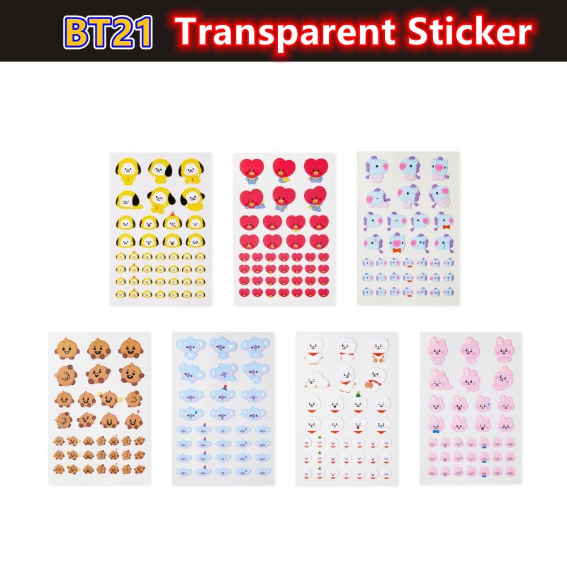 Kpop Bangtan Boys Bangtan Boys TATA BABY Series Cute Transparent ...