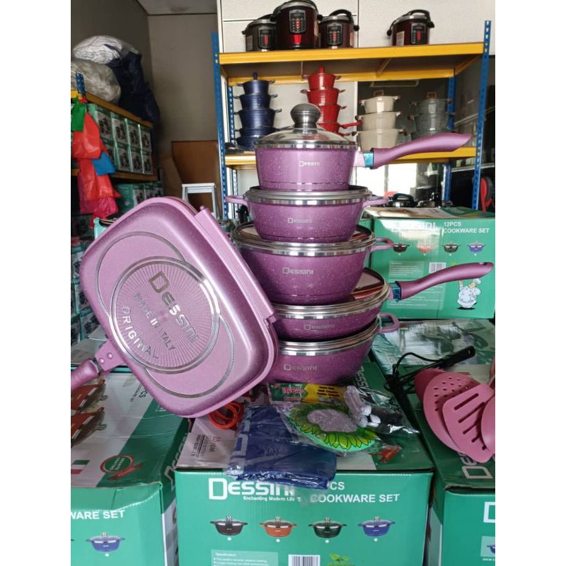 Dessini Italian Cookware Style 23pcs / Dessini 23pcs/ 23 New Face ...