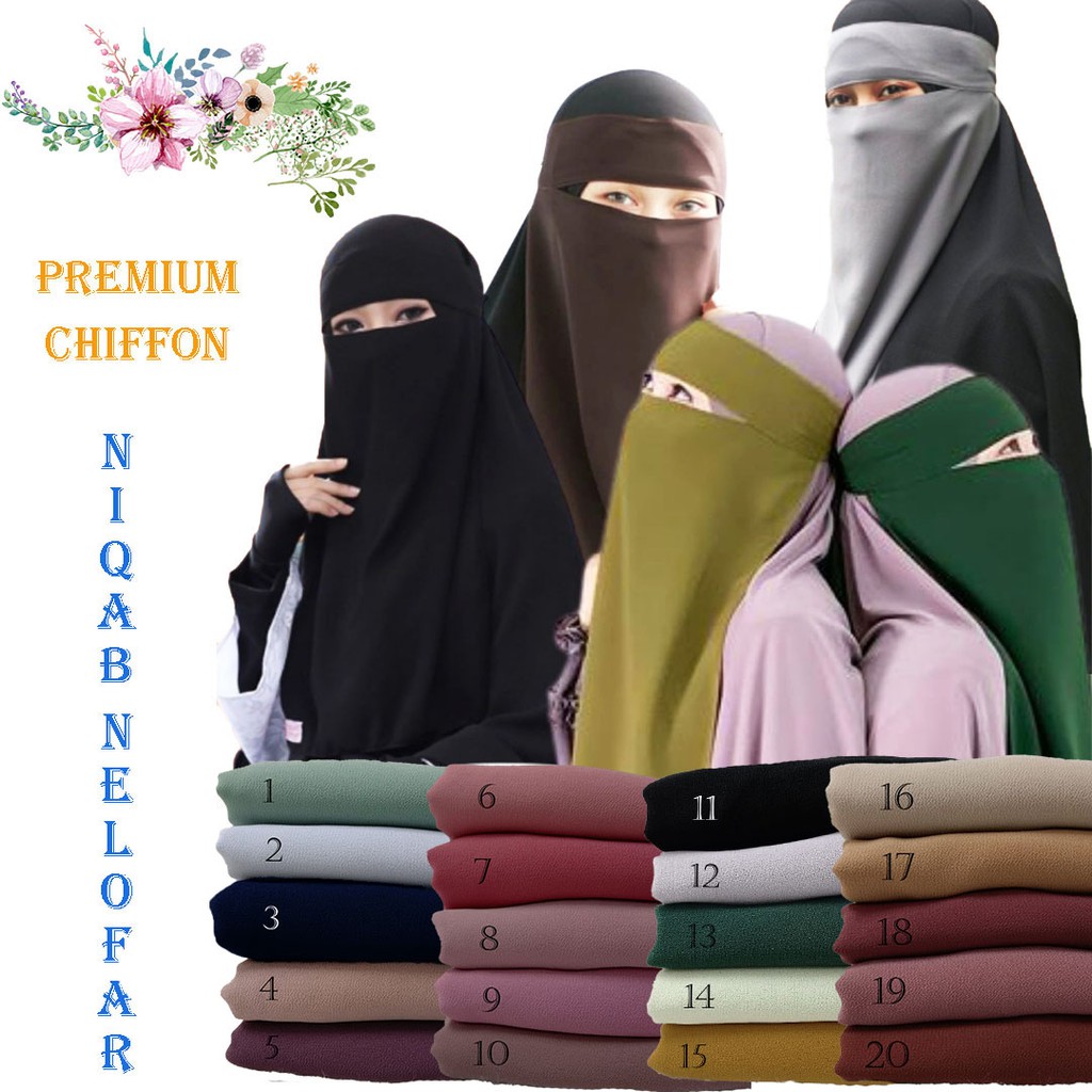 Purdah Niqab Muslimah | Viral NIQAB NINJA ALA NEELOFA | Shopee Malaysia