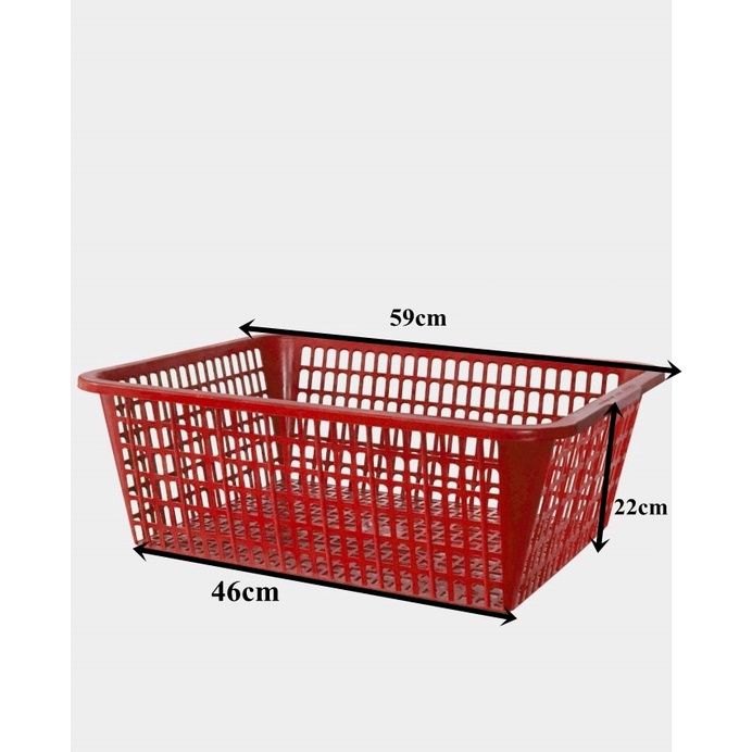 BETTERWARE l Rectangle Plastic Colander/Laundry Basket / Bakul / SC 25 ...