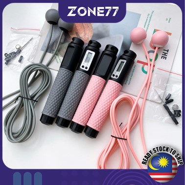 Digital Skipping Rope 2in1 Dual Cordless + Rope Jump Calories Jumping ...