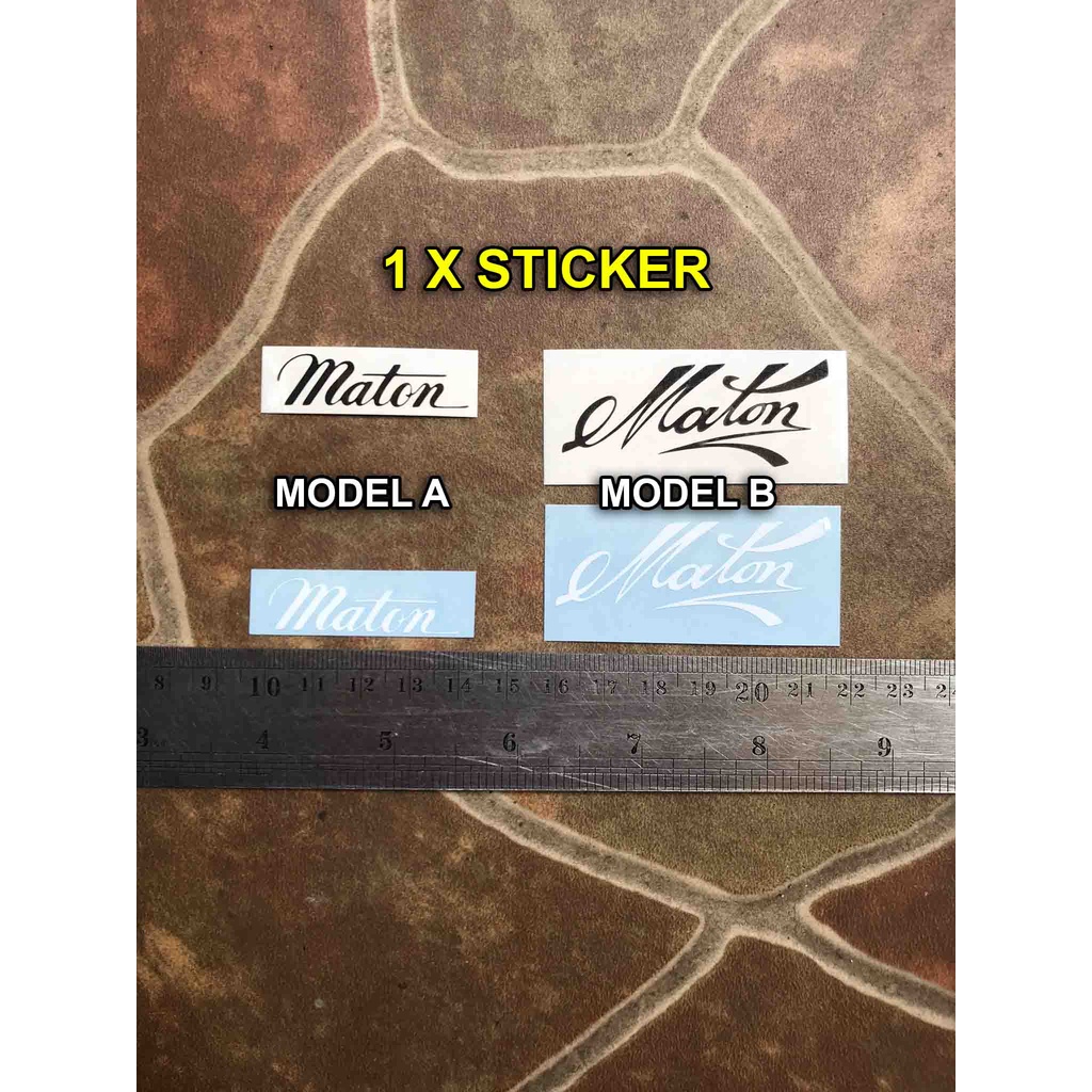 Maton Guitar Sticker Sticker Stick on Headstock Acoustic Nylon Electric ...
