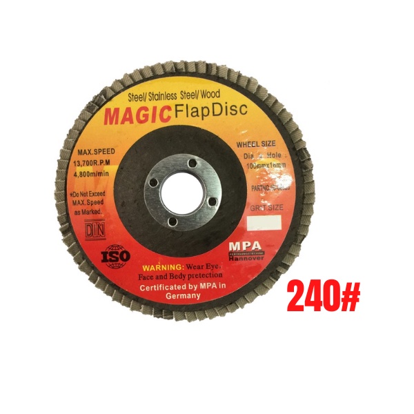 MAGIC FLAP DISC 4 INCH GRINDER ABRASIVE FLAP DISC SANDING GRINDER DISC ...