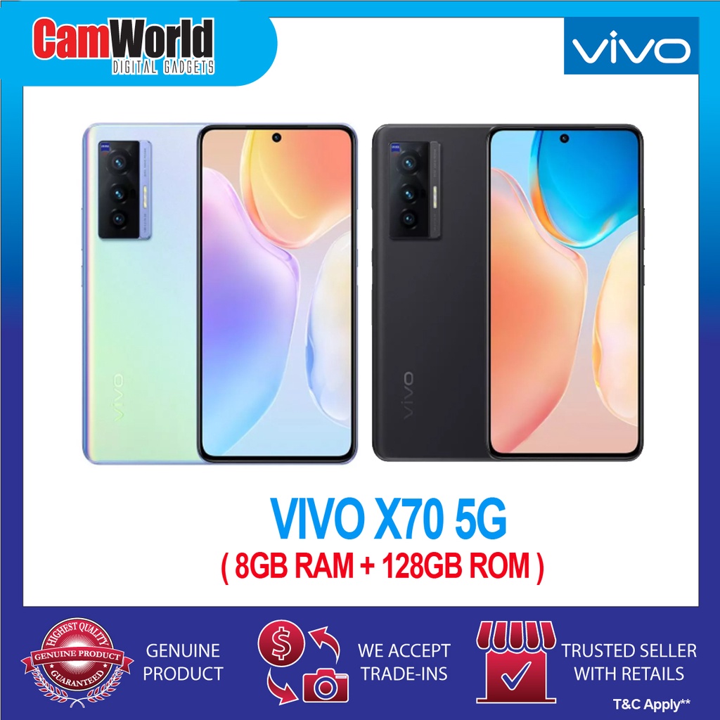 Vivo X70 5G ( 8GB RAM + 128GB ROM ) | Shopee Malaysia