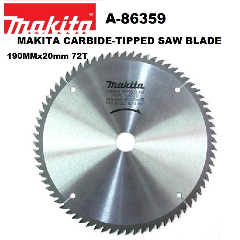 MAKITA 190mmx20(24T B-04298/B-68644/72T A-86359/60T B-03997/60T 03981/B ...
