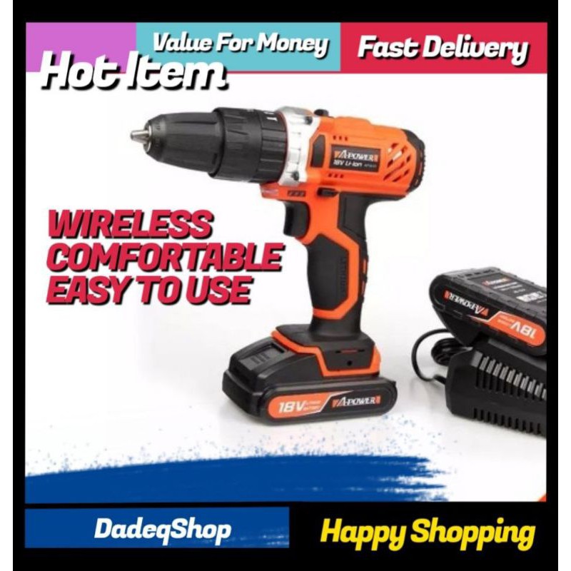 [Ready Stock] Penebuk Lubang Kayu, Besi & Batu Tanpa Wayar / Wireless ...