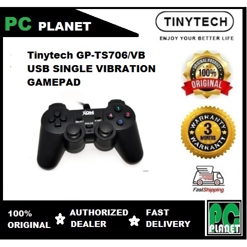 Tinytech GP-TS706/VB USB SINGLE VIBRATION GAMEPAD | Shopee Malaysia
