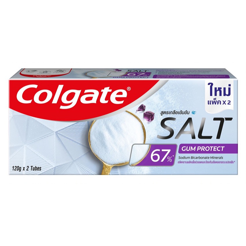 COLGATE Toothpaste Salt Gum Protex Formula 120gx2 (Twin Pack) | Shopee ...