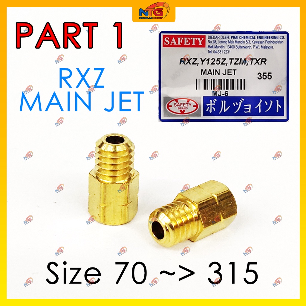 (PART 1) Safety Japan Main Jet RXZ/TS125/Y125Z/TZM/TXR/PANTHER/Y110SS ...